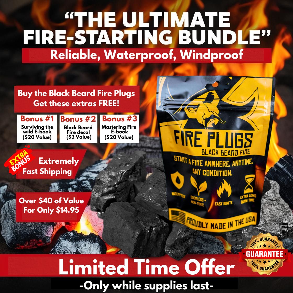 The Black Beard Fire Plugs – Black Beard Fire Starters