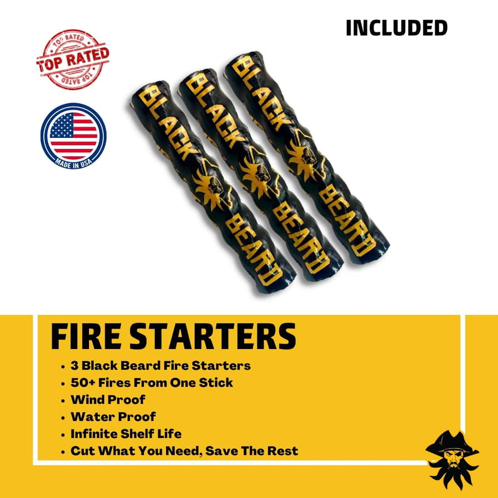 Captain’s Loot Kit | Fire Starter Kit – Black Beard Fire Starters
