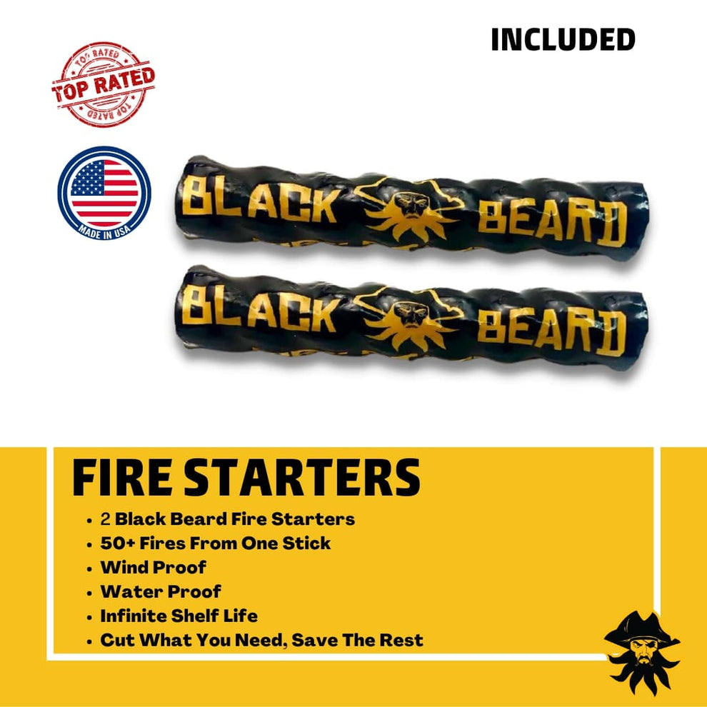 The Hard Times Strong Men | Fire Starter Kit – Black Beard Fire Starters