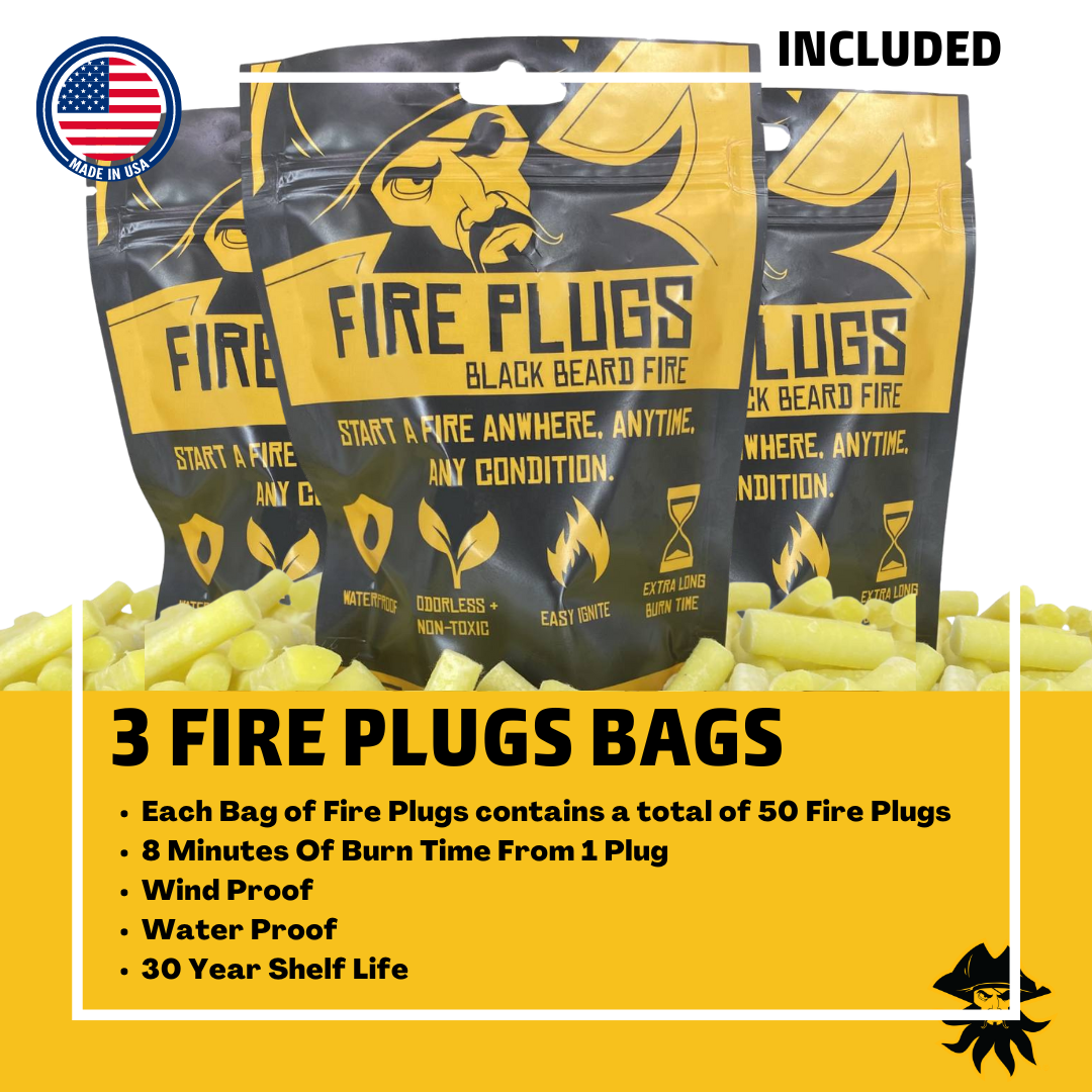 Fire Plugs | Fire Starter Kit – Black Beard Fire Starters